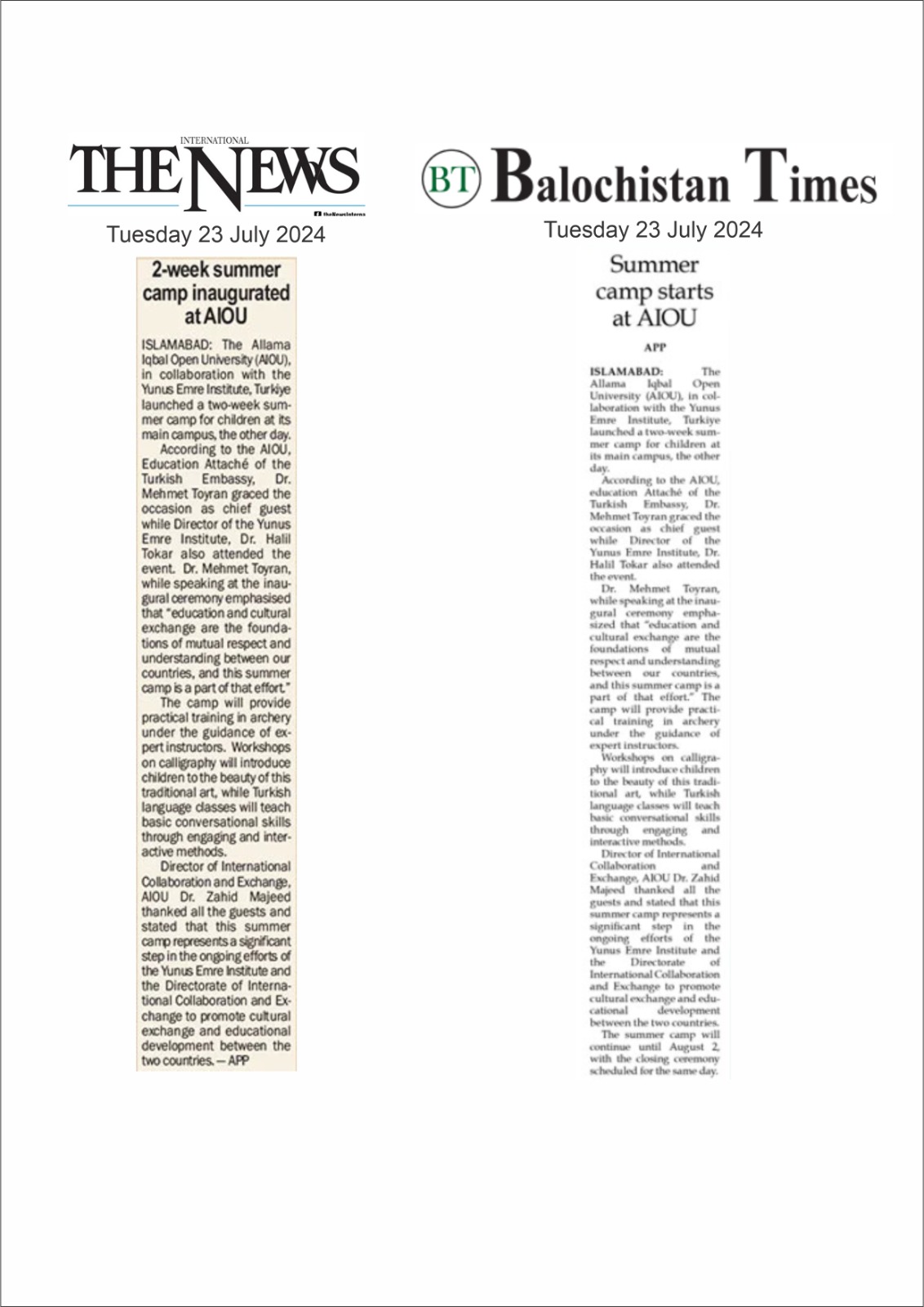 PressReleas | Education For All