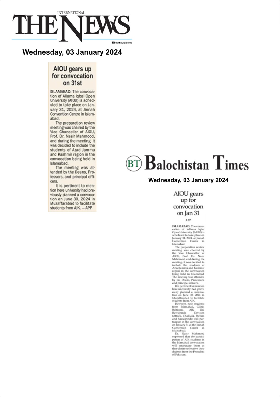 PressReleas | Education For All